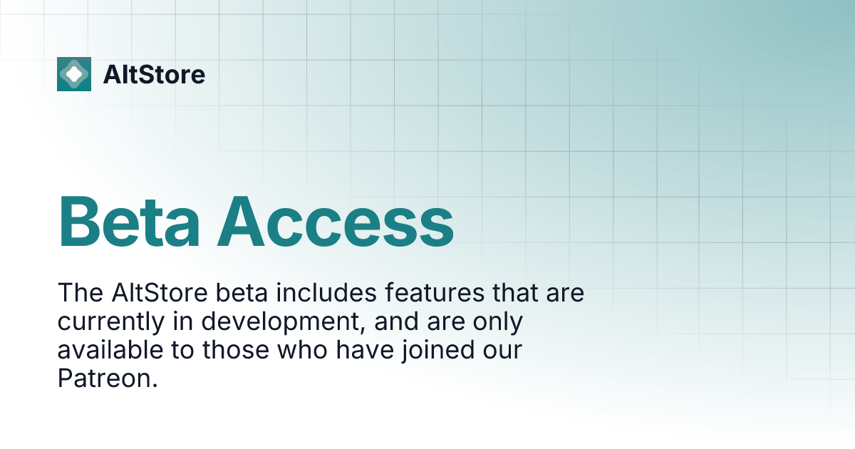 Beta Access | AltStore